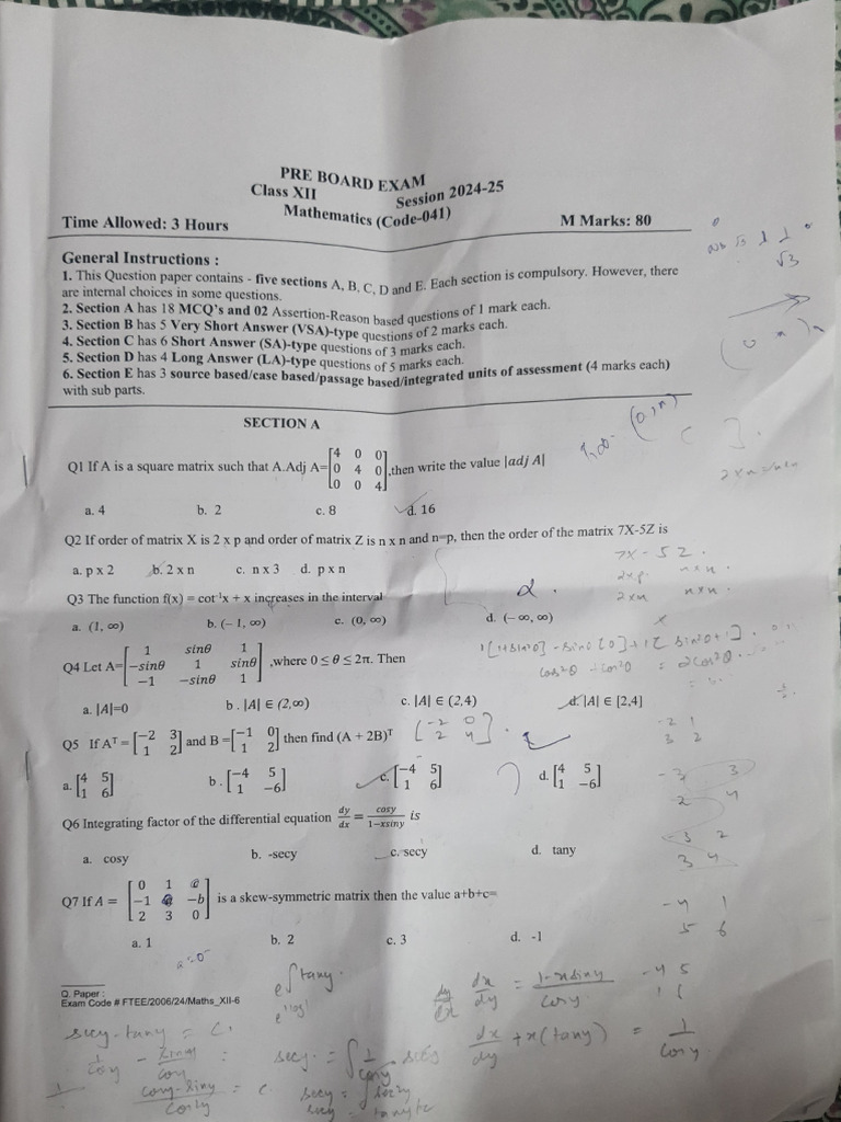 maths paper | PDF
