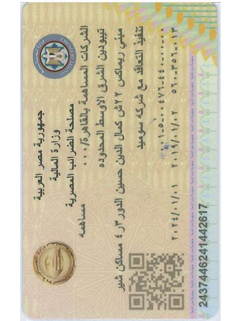 11.EGY-Tax License | PDF