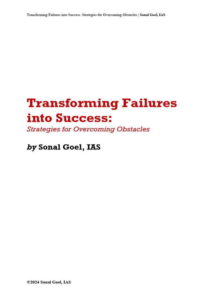 Final Module 2 - Transforming Failures Into Success | PDF ...