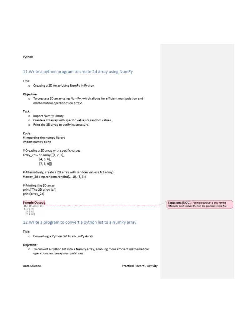Practical Record File X - DS | PDF | Variance | Standard Deviation