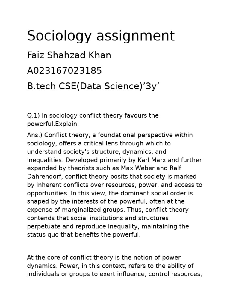 Document (3) | PDF | Sociology | Social Inequality