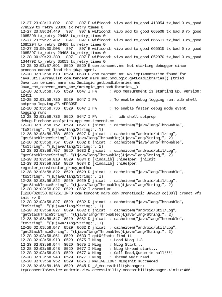 Log | PDF | Operating System Technology | Software Development