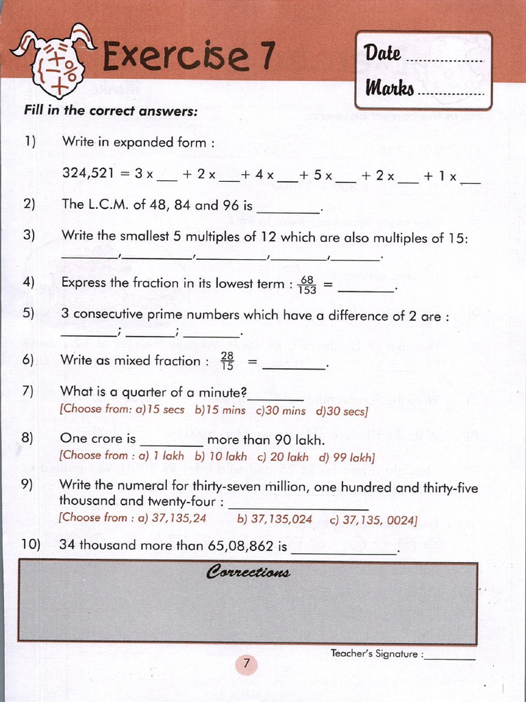 Class 5 Mental Maths-11 | PDF