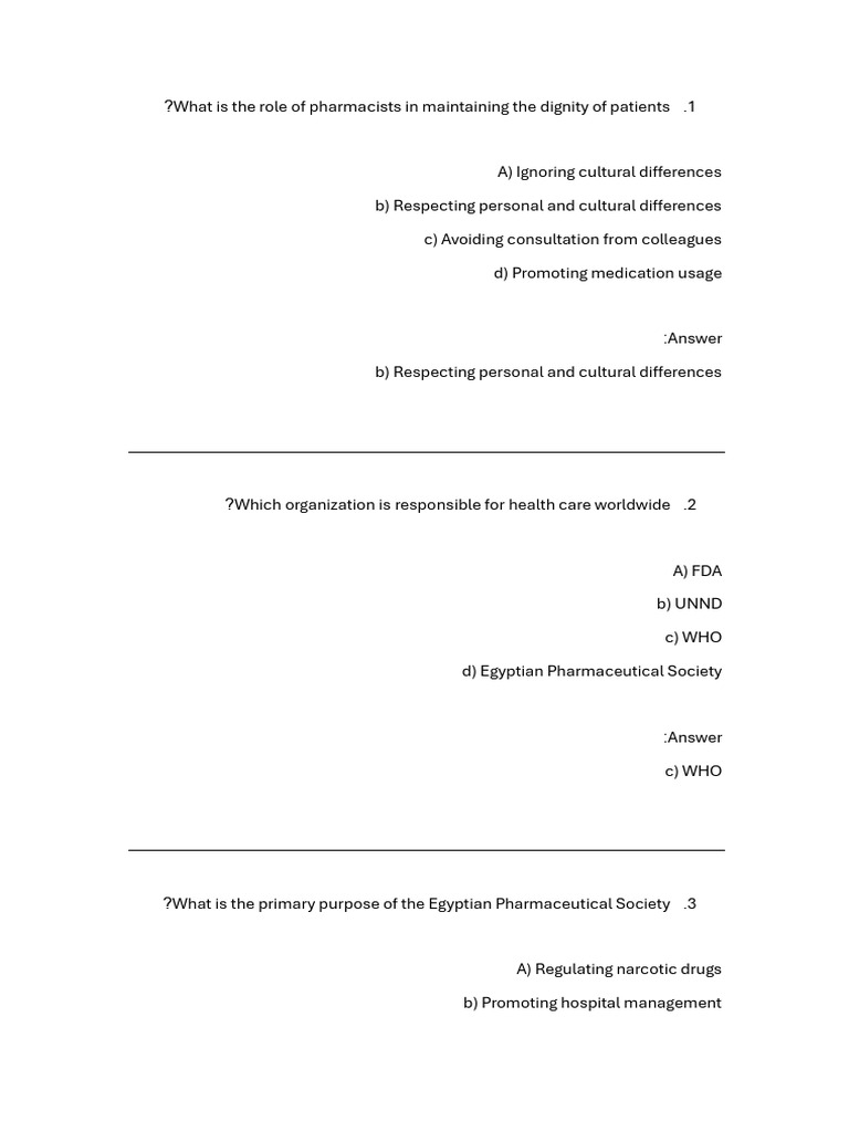 Orentation Questions (1) | PDF | Pharmacy | Bioavailability