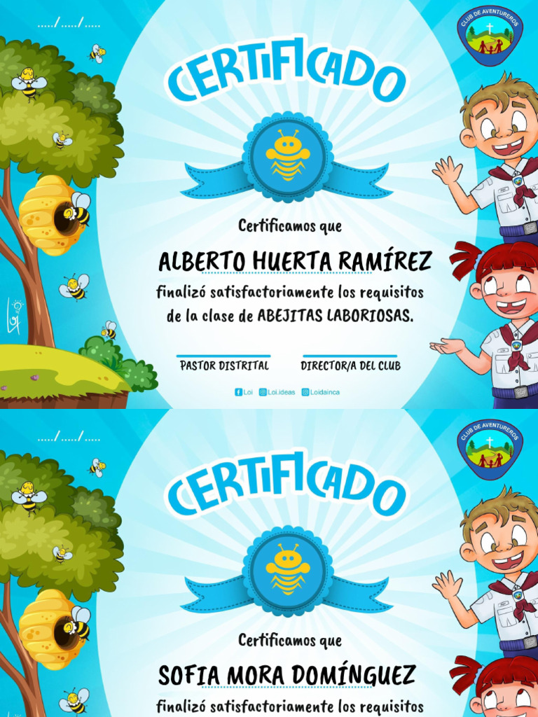 Certificados Club PDF | PDF
