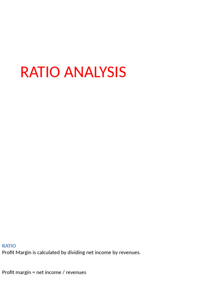 Financial Ratio Analysis Guide | PDF