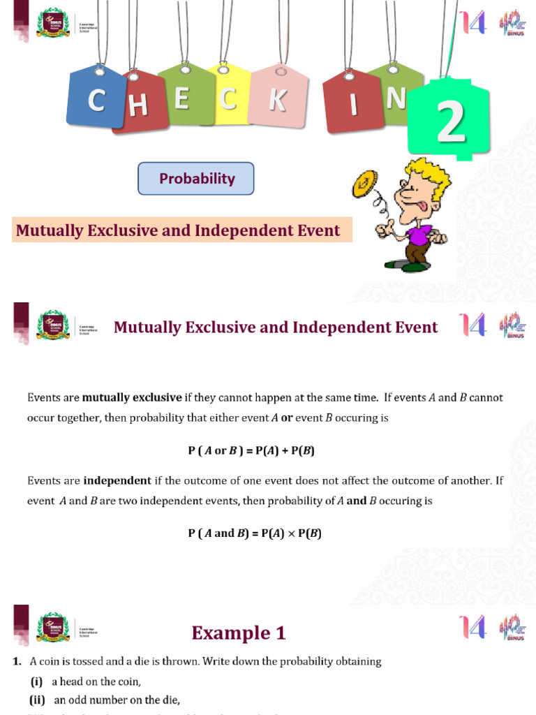 Grade 9 Mathematics - WK02 - Probability - Check in 2 | PDF