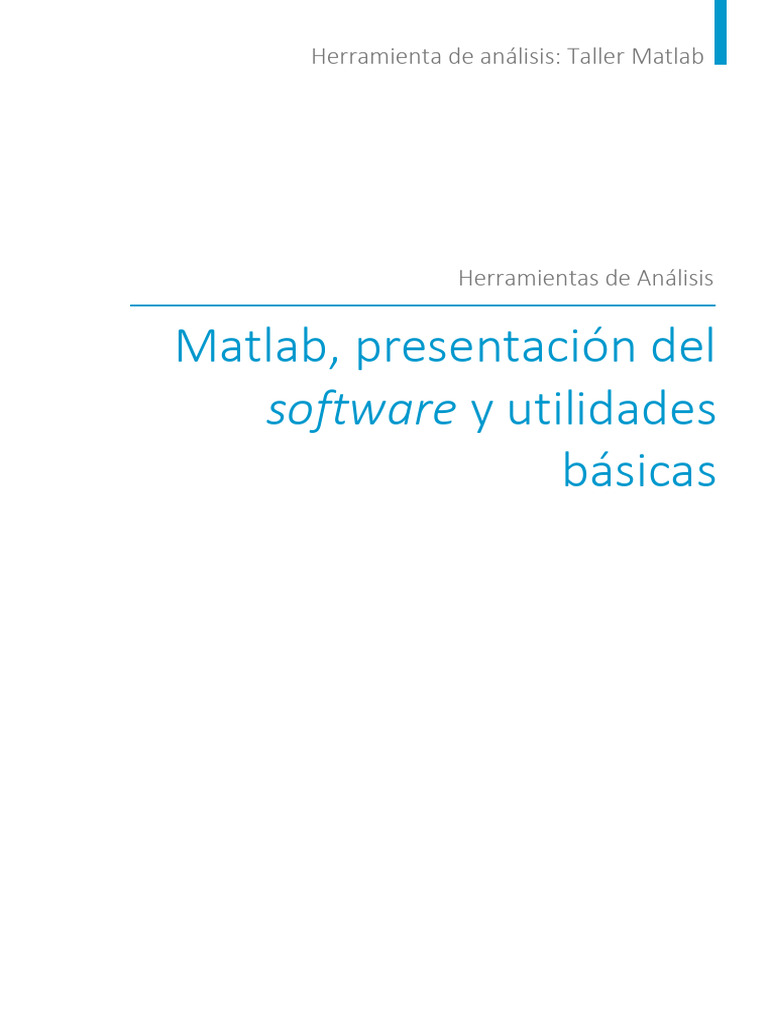 Matlab | PDF | Matlab | Programación de computadoras