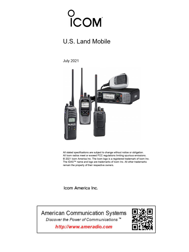 Dokumen.tips Icom Product Catalog | PDF | Battery Charger | Headphones