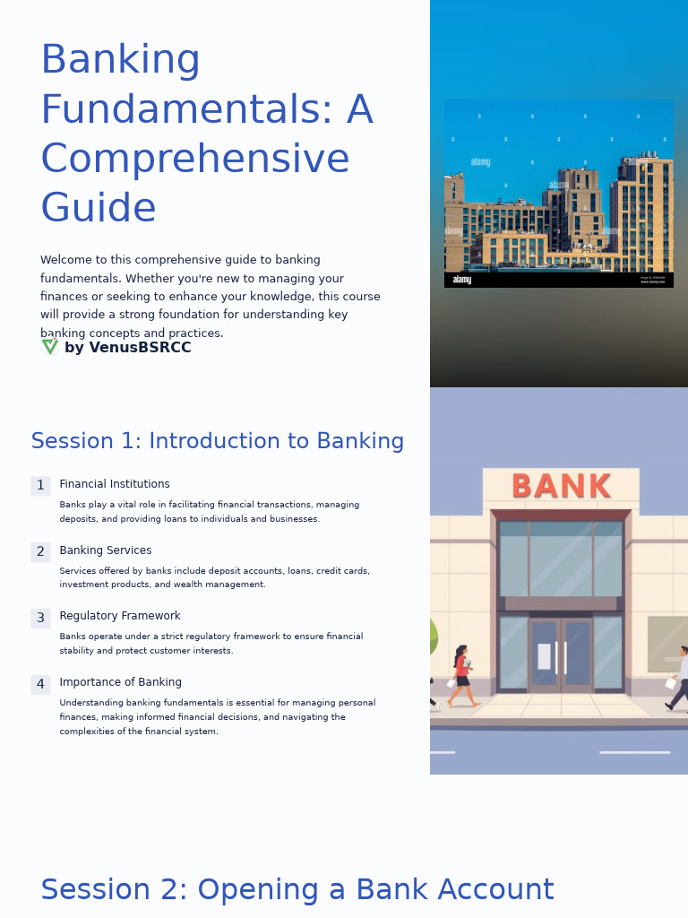 Banking Fundamentals a Comprehensive Guide Part 1 | PDF | Banks ...