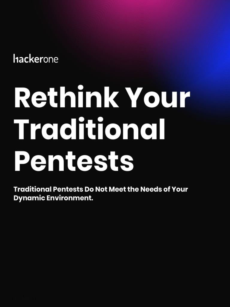 Rethink Your Traditional Pentests | PDF | Penetration Test | Software ...