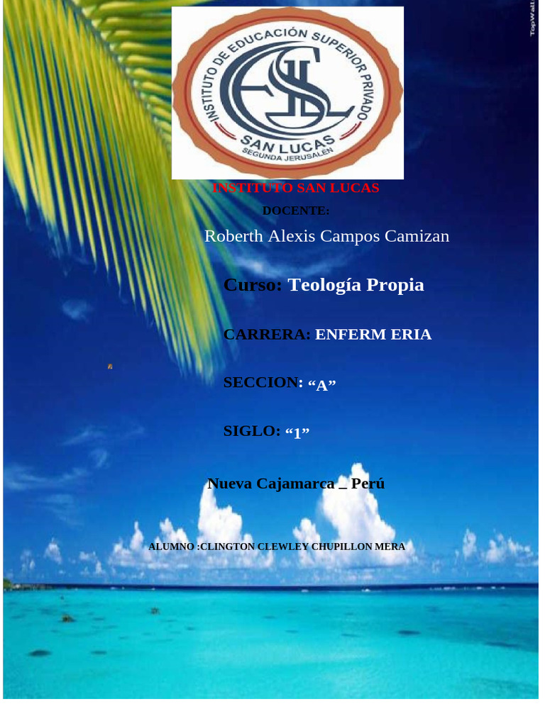 TEOLOGIA PROPIA TAREA | PDF | Dios | Concepciones de dios