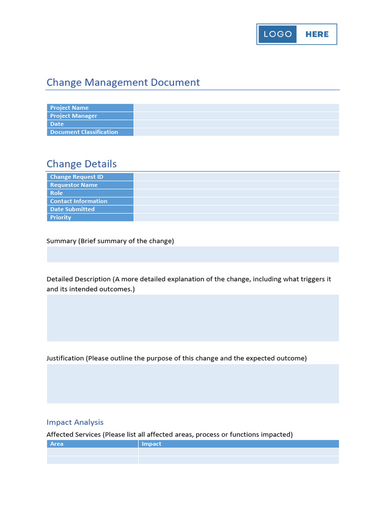 Change Management Process Overview | PDF