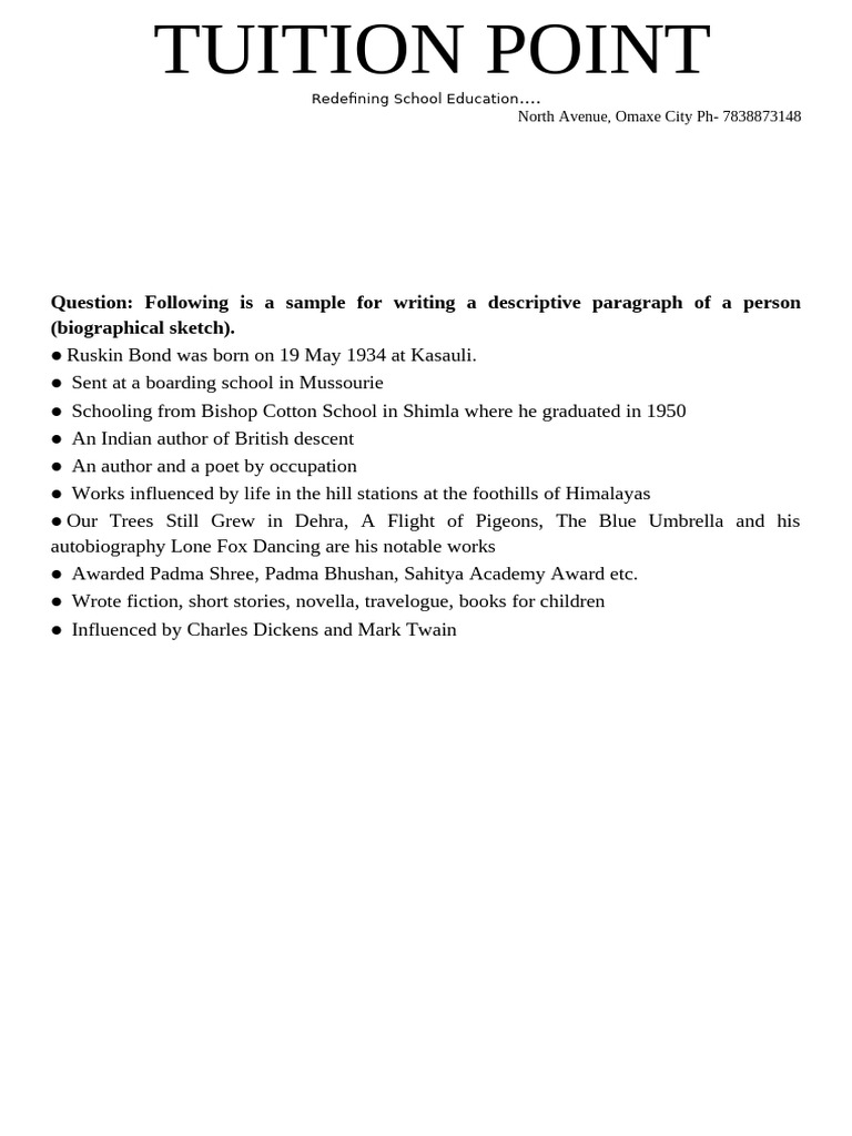 Biography Exercise-2 | PDF