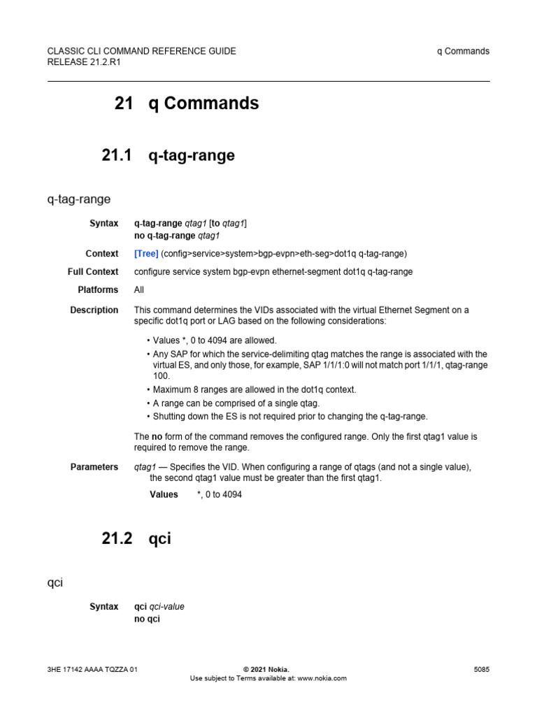 classic_q_commands | PDF | Quality Of Service | Command Line Interface