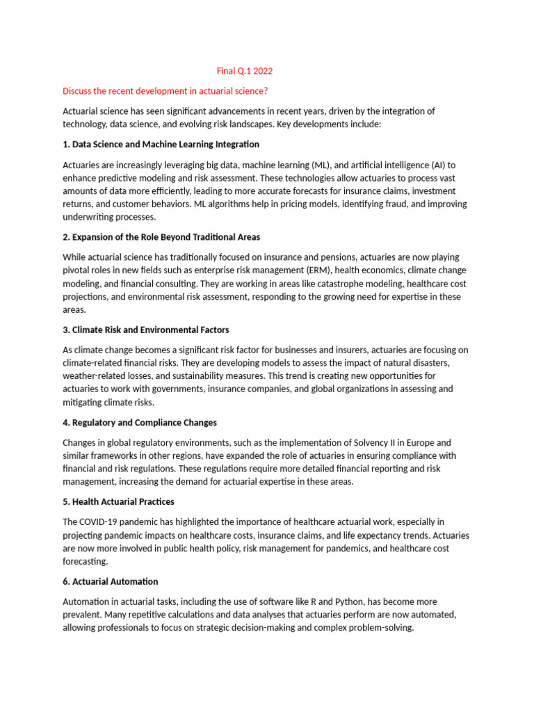 Actuarial Note Pdf Interest Compound Interest