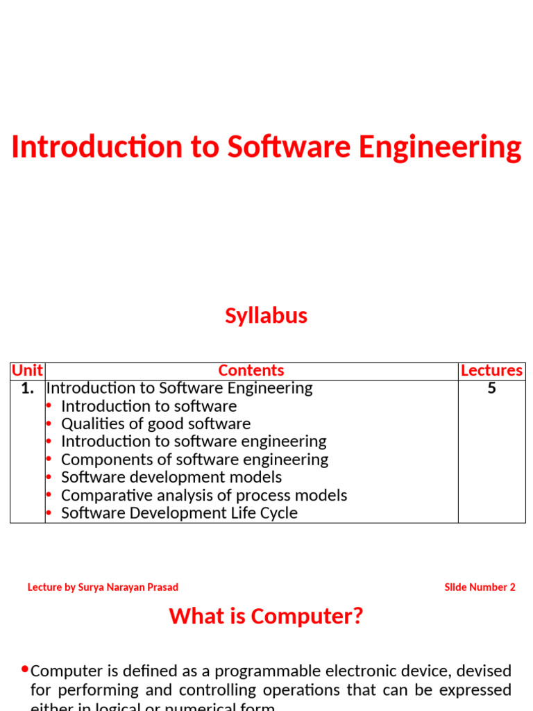 Module 1 Introduction To Software Engineering | PDF | System | Software