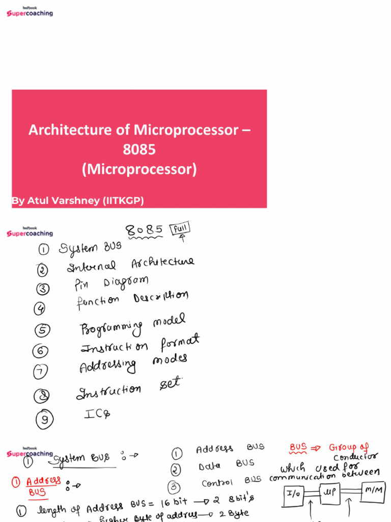 2Architecture of Microprocessor - 8085_1721754354 | PDF