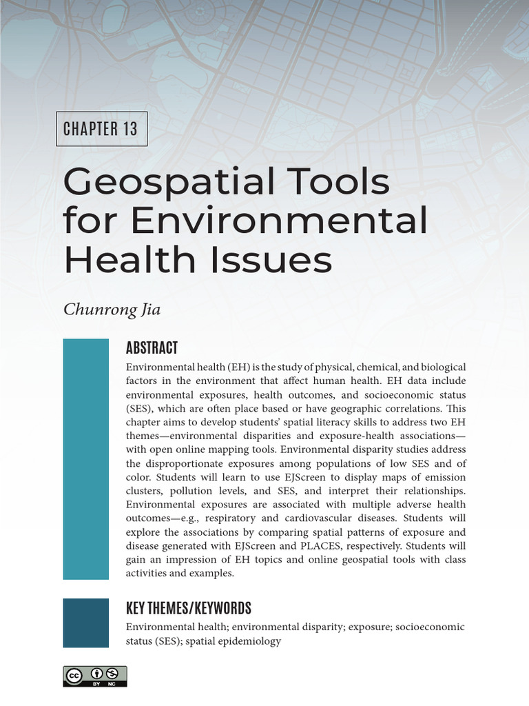 Jia 2024 - Chapter13 - Geospatial Tools For EH Issues | PDF | Air Pollution | Epidemiology