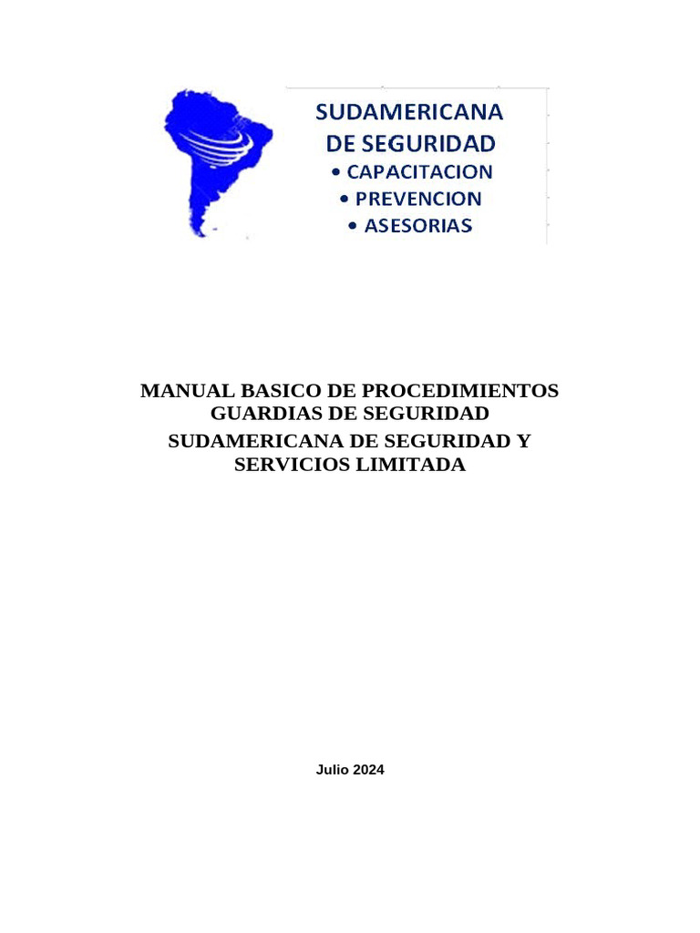 Manual Básico de Procedimientos Del Área de Seguridad | PDF | Guardia de seguridad | Valores