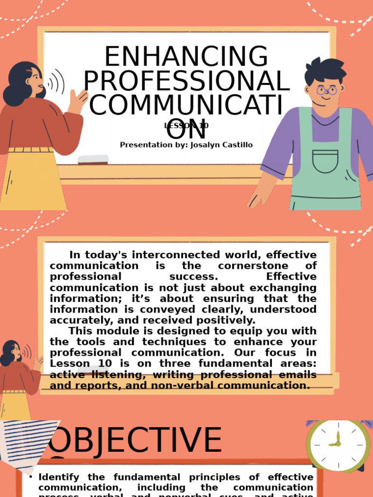 Lesson 10 Presentation | PDF | Nonverbal Communication | Communication