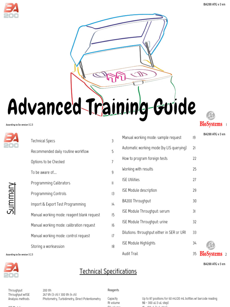 BA200 Advanced Training Guide v3.0 | PDF