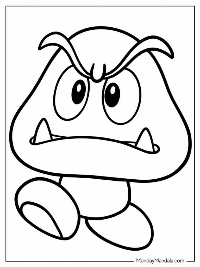 Goomba-Coloring-Sheet-For-Preschoolers | PDF