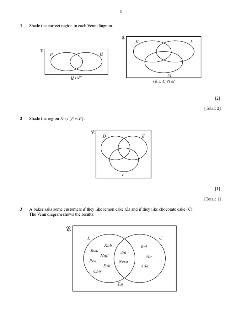 ASSISTED PRACTICE SET SHADED PORTION | PDF