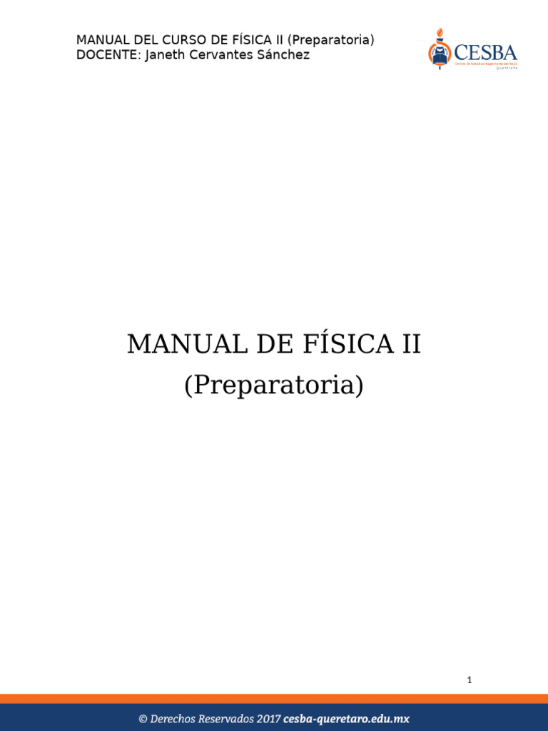 Manual de Física II: Fluidos y Presión | PDF | Presión | Viscosidad