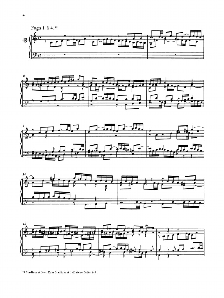 FUGA #1 (Bach) | PDF