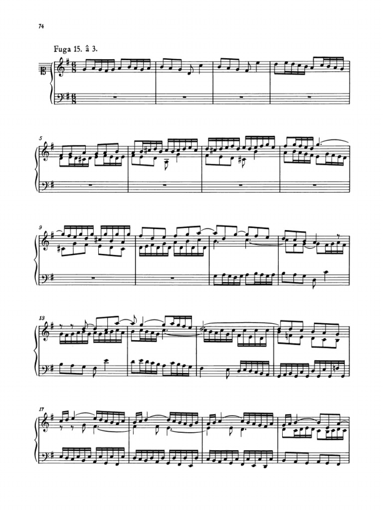 FUGA #15 (Bach) | PDF