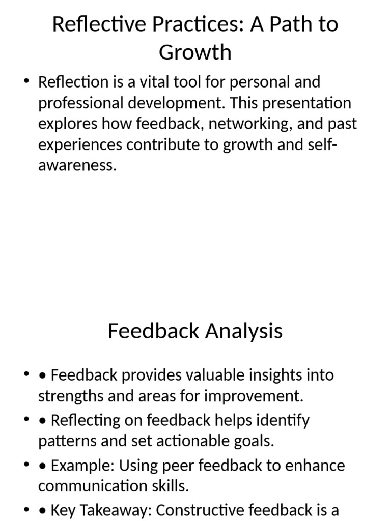 Reflective Presentation | PDF