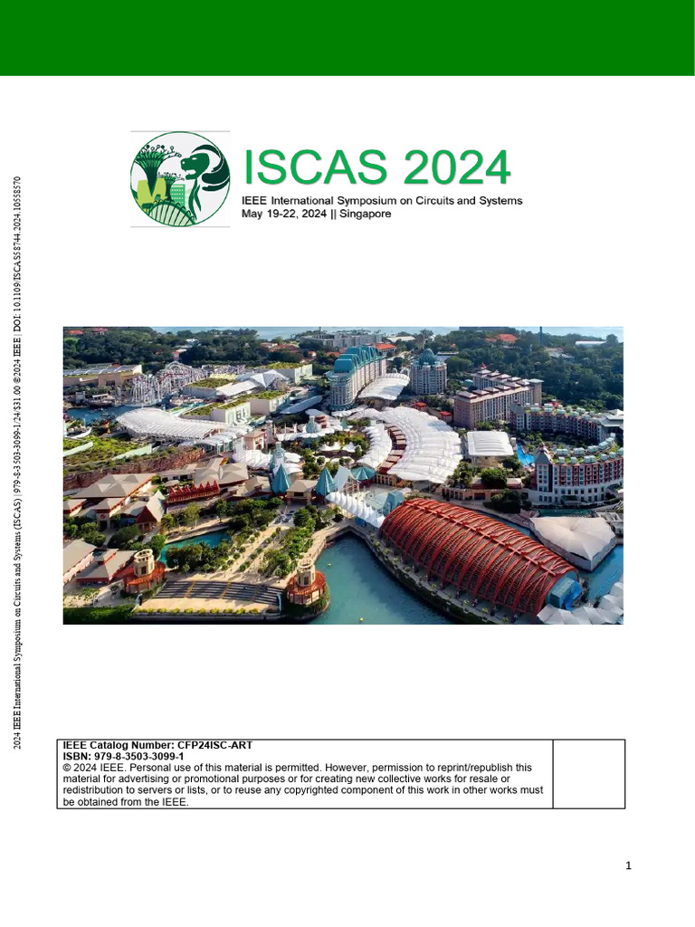 ISCAS 2024 Cover Page | PDF | Mixed Signal Integrated Circuit ...