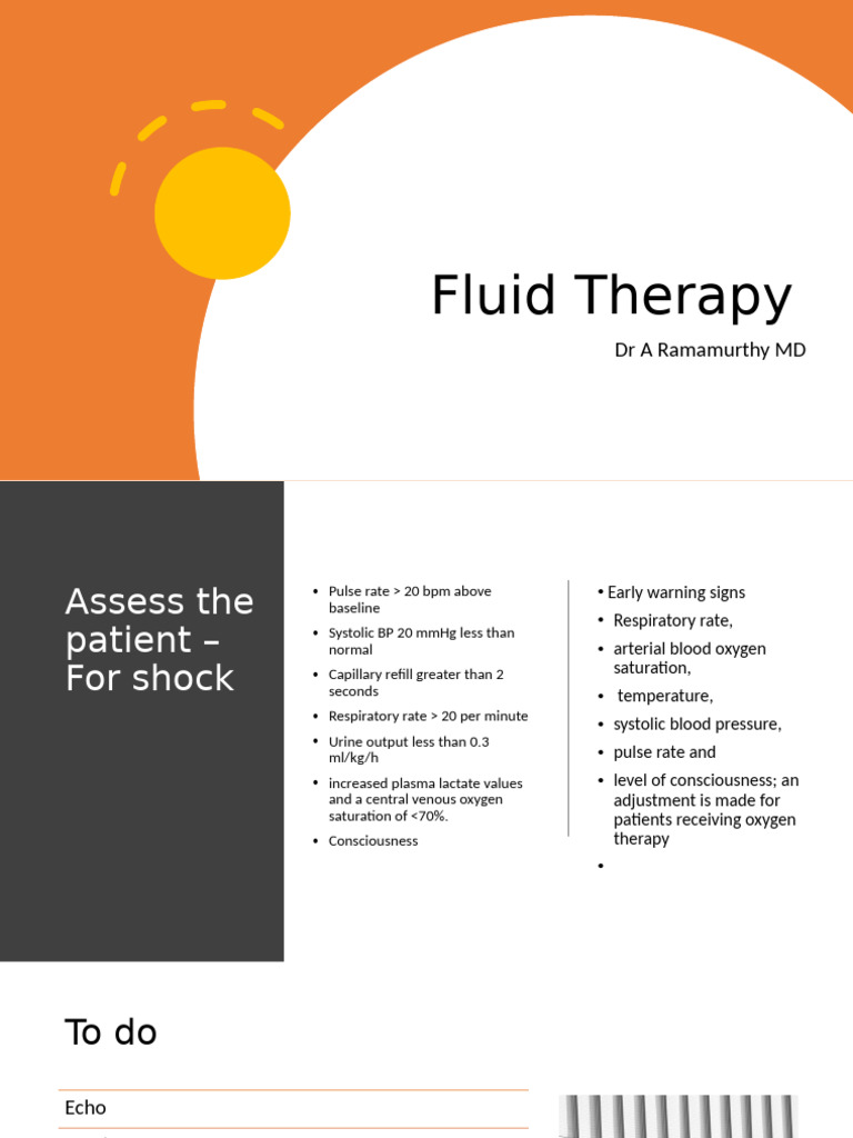fluid therapy | PDF | Shock (Circulatory) | Blood Pressure