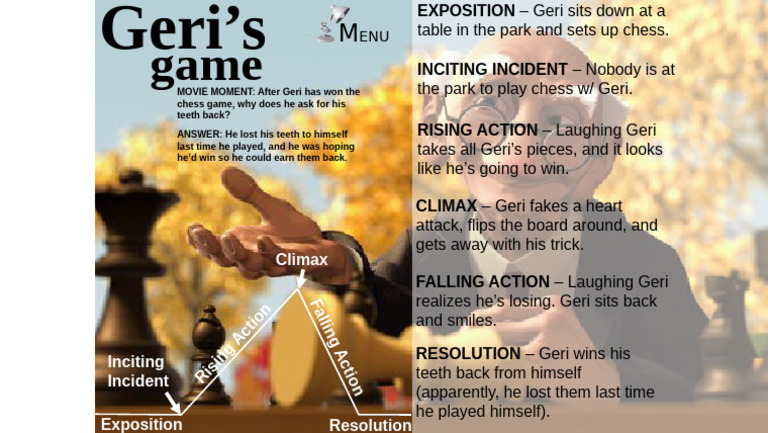 Pixar Geris Game Plot Answers 1w0nbgz | PDF