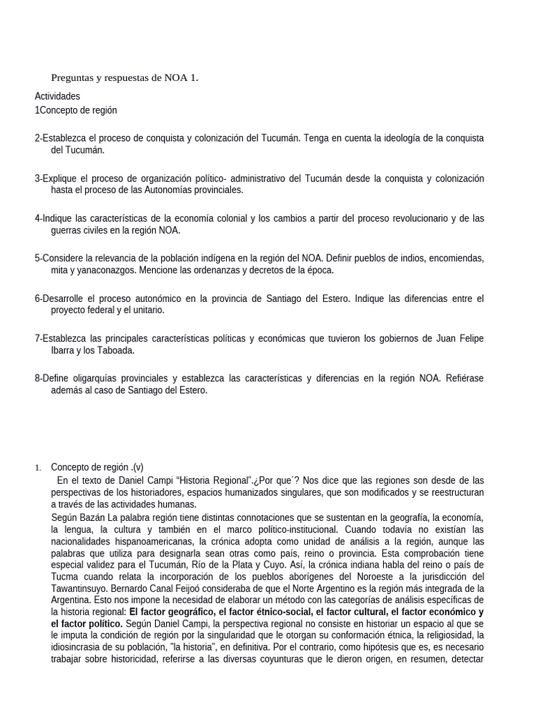Historia y Conquista del Tucumán NOA | PDF