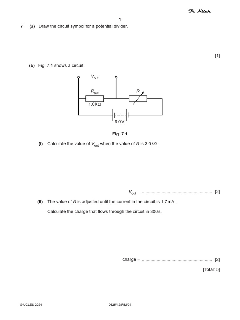 P-4, Electricity (2022-2024) | PDF | Voltage | Electrical Network