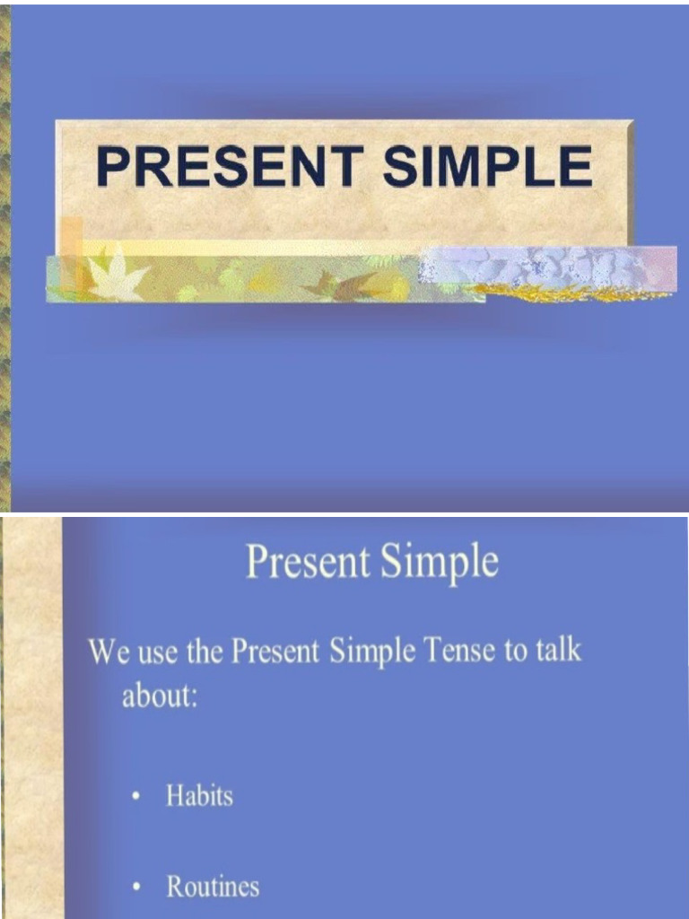 Present Simple | PDF