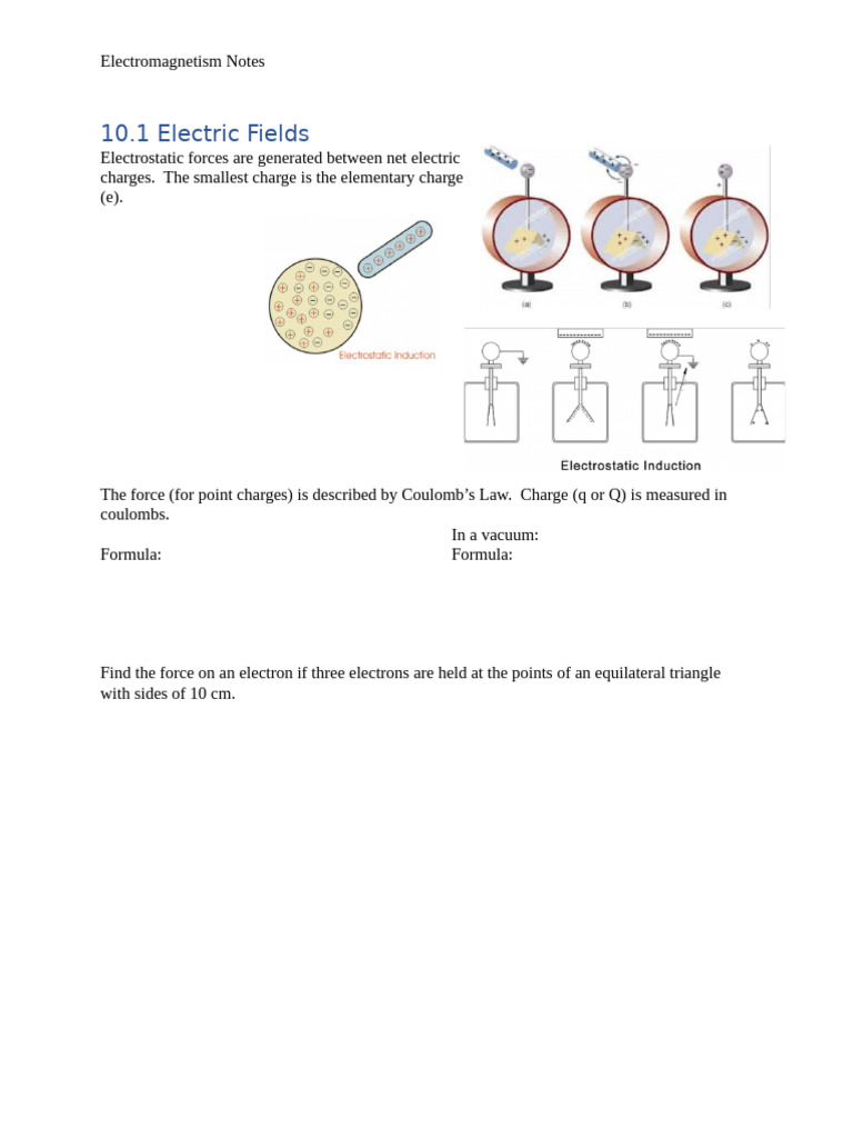 2025_10_Electromagnetism_Notes | PDF | Electromagnetic Induction ...