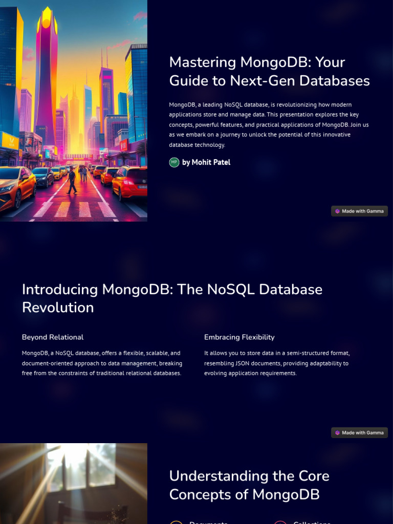 Mastering MongoDB Your Guide To Next Gen Databases | PDF | No Sql | Databases