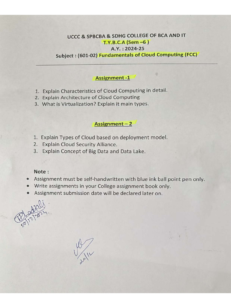 FCC Assignment | PDF