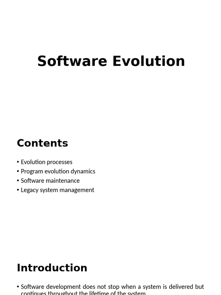 Software Evolution & Maintenance Guide | PDF | System | Software