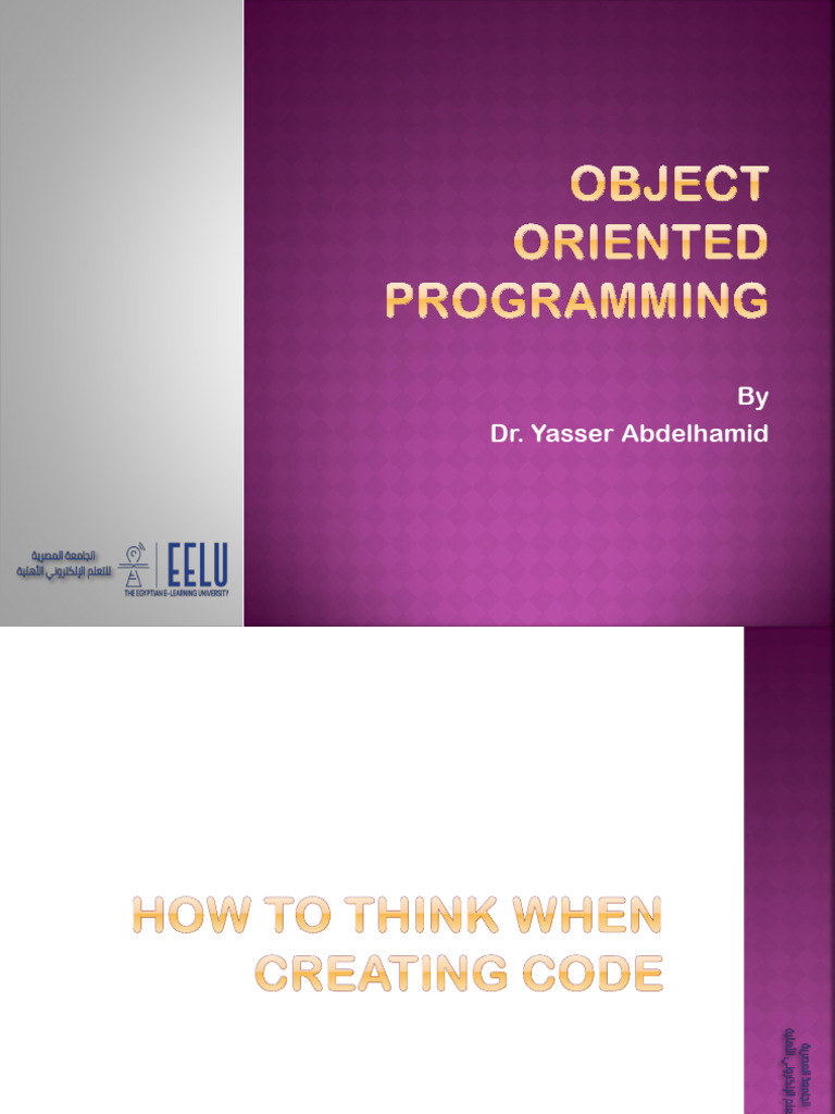 EELU-OOP-General Guidelines On OOP Development | PDF