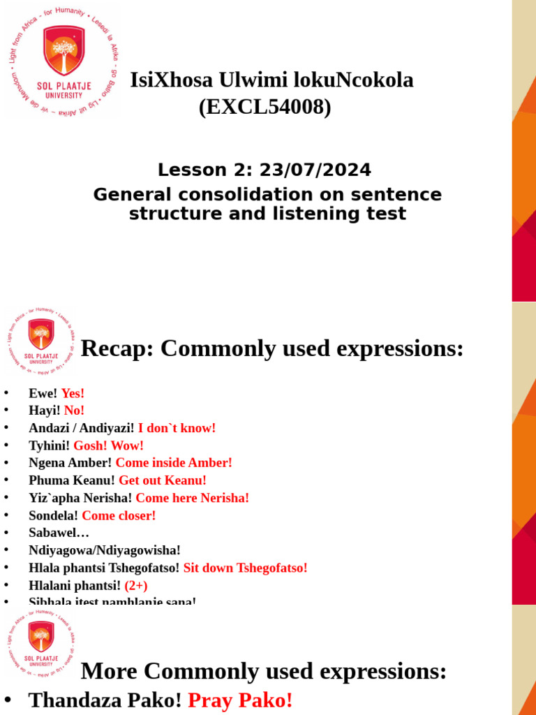 Isifundo 2 Term 2! | PDF