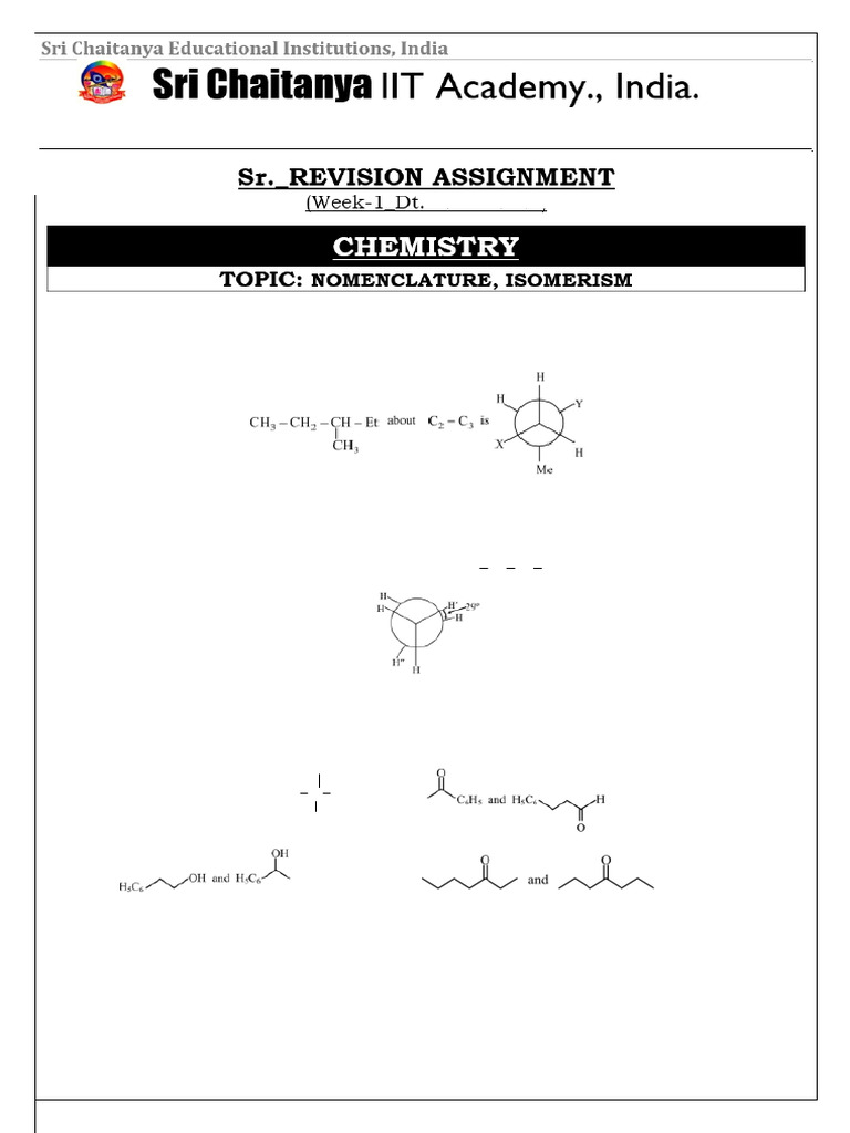 SR Super-60 (Nucleus) Che Adv Rev - Assn W-1 Day-2!10!07-2024 Wed | PDF ...