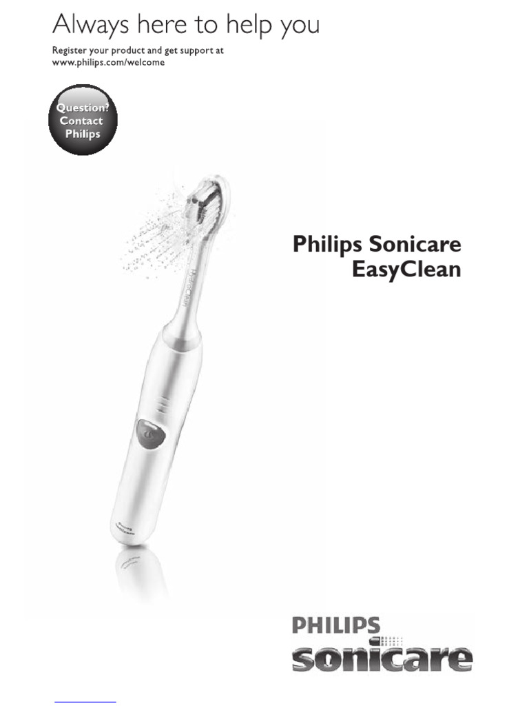 Sonicare Easyclean 500 Series | PDF | Toothbrush | Battery Charger