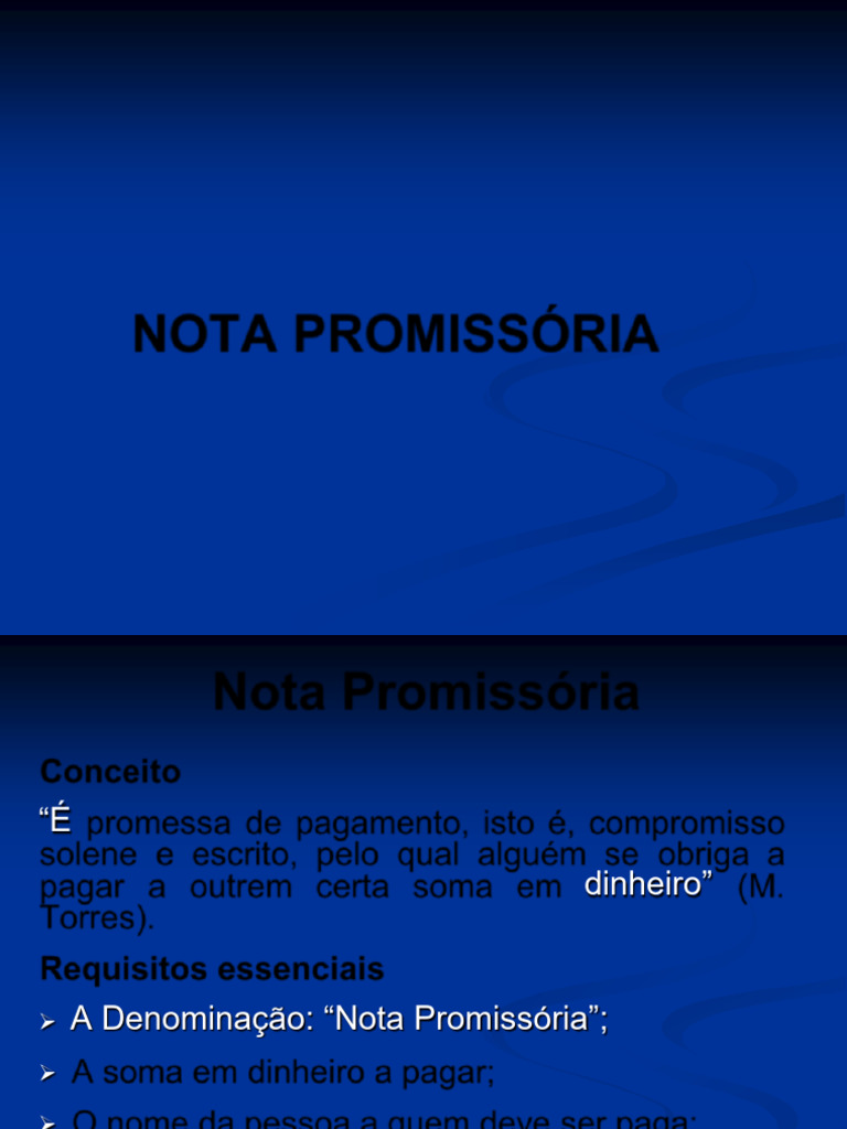 PP3 Nota Promissória | PDF