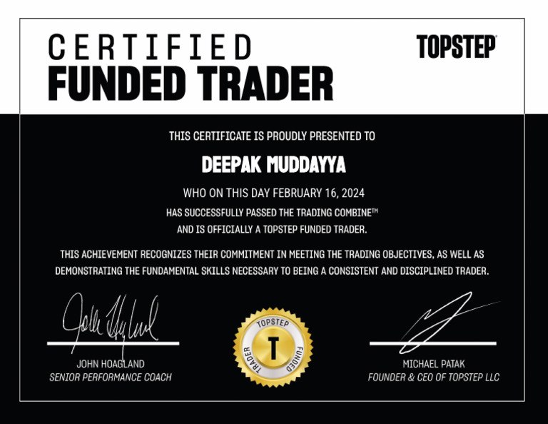 Certificate For Deepak Muddayya | PDF
