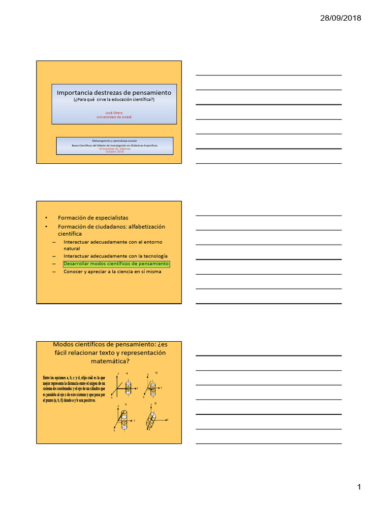 Metacog JO 1 | PDF | Enseñando | Pensamiento