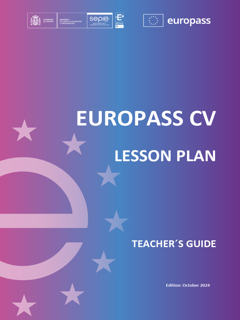 CV Lesson Plan Teachers Guide - Es Nec English Completo | PDF | Skill ...